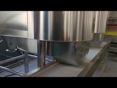 SUS304 Einstellbares Geschwindigkeits-Industrie-Förderband 500kg/h