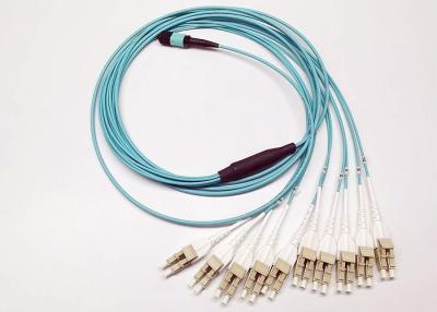 中国 QSFPモジュールのために多重モードLCの二重Uniboot MPOのファン・アウト ケーブル20の中心へのMPO 販売のため