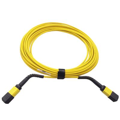 Cina cavo LSZH della toppa di 12F 3.0mm MPO con poche perdite con il modello flessibile dello stivale MP G657A1 in vendita