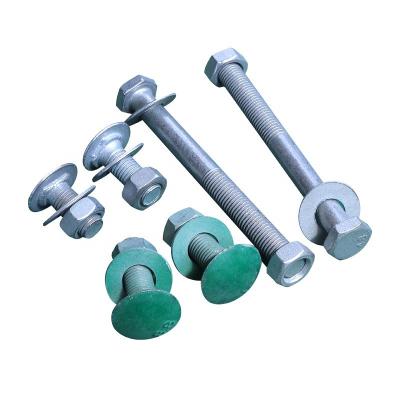 China Highway Guardrail Round Head Hot Dip Galvanized Bolt voor verkeersveiligheidsnormen Te koop