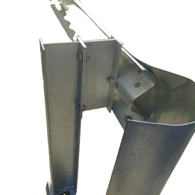 China Estrada de trânsito Barreira de aço H Newel Post Fabricado com revestimento galvanizado a quente à venda