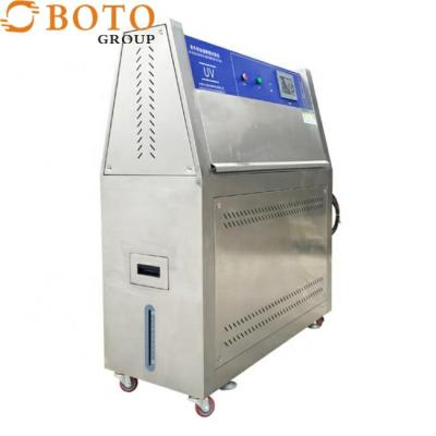 China Cámaras de prueba de envejecimiento ULTRAVIOLETA de los sistemas de prueba ambiental con la protección de seguridad programable del control del PID de la pantalla a color en venta