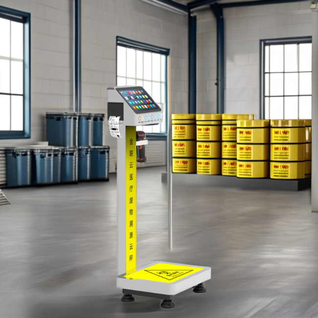 10-Inch Medical Waste Platform Scale Outdoor Android System With QR Code Traceability KG Capacity ODM Customization Support