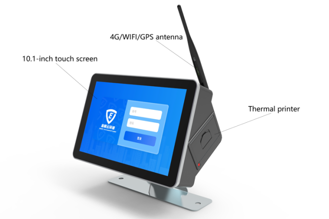 10-Inch AI Intelligent Android System LCD Vehicle Mounted Weighing Scale kg Units Bench Scale Label Print Traceability OEM ODM