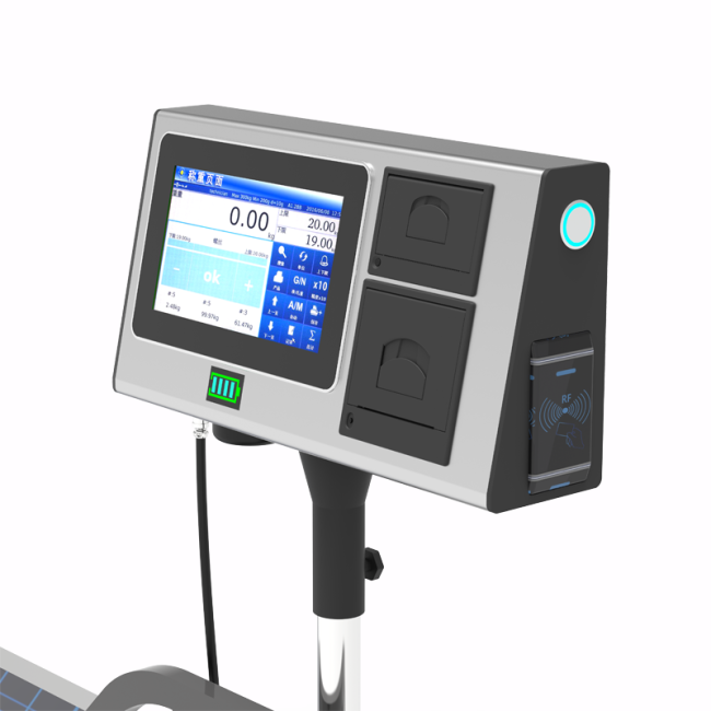 7-Inch AI Intelligent Android System LCD Bench Scale Solar-Powered Weighing Scale kg Units Label Print Traceability OEM ODM