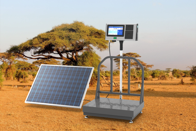 7-Inch AI Intelligent Android System LCD Bench Scale Solar-Powered Weighing Scale kg Units Label Print Traceability OEM ODM