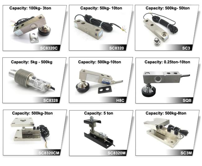 hotsale Pig Goat Sheep Cow Weighing Scale A12E indicator load cell Scale 500kg 1ton 2ton 3ton