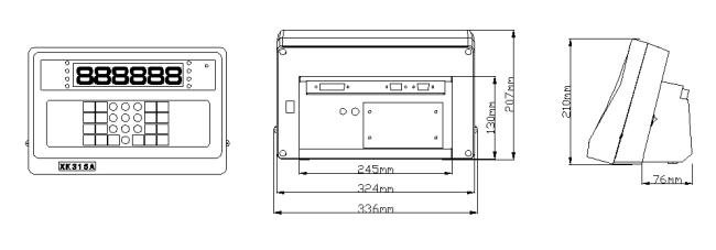 XK315A6 Indicators with RS232/ RS485 for Weighbridge with Build-in Printer