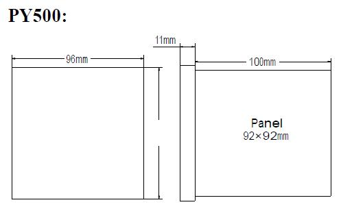PY602 Universal Input Sensor Meter 4 Digits Display with Relay Output or 4 To20mA Output with RS232 or RS485