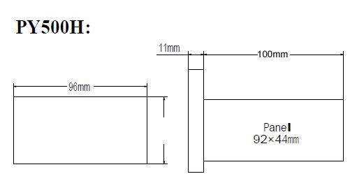PY602 Universal Input Sensor Meter 4 Digits Display with Relay Output or 4 To20mA Output with RS232 or RS485