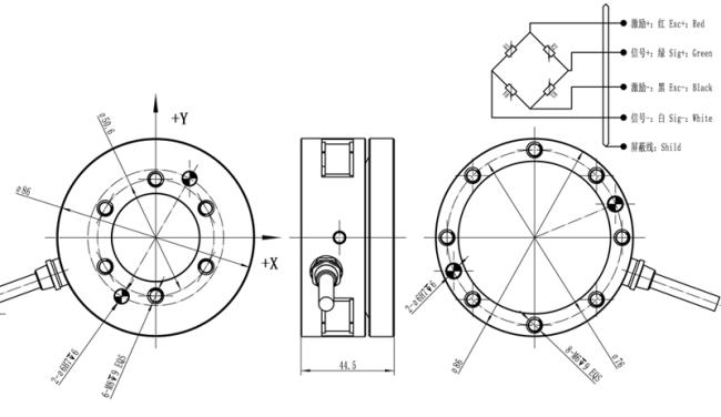 SCY74D Multi-Axis Force Torque Sensors 6 DoF Force Torque Load Cell Sensor 6 Axis Force Sensor Load Cell for Robotic Application