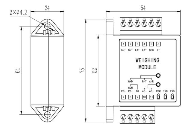 Load Cell Digital Amplifier RS485 Output
