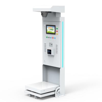 China Patterned Steel / Galvanized Pipe 10-Inch AI Intelligent LCD Bench Scale with Android System QR Code Management KG Capacity for sale