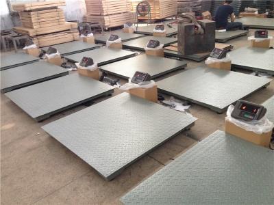 China 2000kg LED Display Industrial Digital Platform Floor Weighing Scale with OEM Customized Support and Design 1.2m*1.2m Size for sale