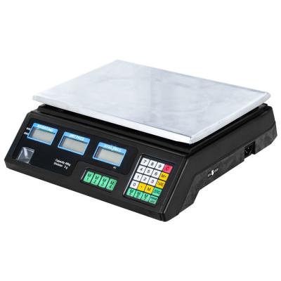 China Digital Display Electronic Scale for Fruits Vegetables Meat and Food 20KG Maximum Weight Veidt Weighing Computing Scale for sale