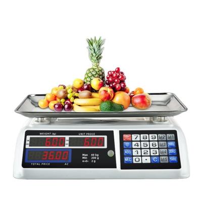China 1g Accuracy ABS Material Digital Electronic Bench Scale with LED/LCD Display 40kg Capacity Customizable in Other Colors for sale