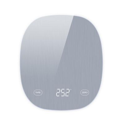 China Weight Measuring 1g/0.1oz Division Digital Food Kitchen Scale with Tare Function and Easy Clean Tempered Glass Platform for sale