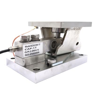 China Célula de carga de feixe de cisalhamento de aço inoxidável à prova d'água IP66 Série 1Ton 3Ton 5Ton Sensor de peso para módulo de montagem em tanque silo à venda