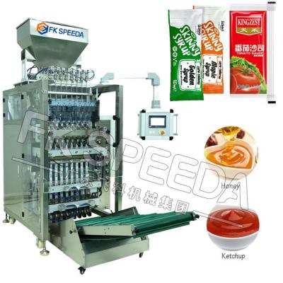 中国 電気駆動スパイス粒 牛乳バター ピーナッツペースト チョコレート 液体ソース 梱包機 550 KG FK-Y3 販売のため