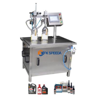 Китай FKF602 1000-5000ml Пневматическая объемная заполнительная машина для масла, воды, сока, меда, мыла продается