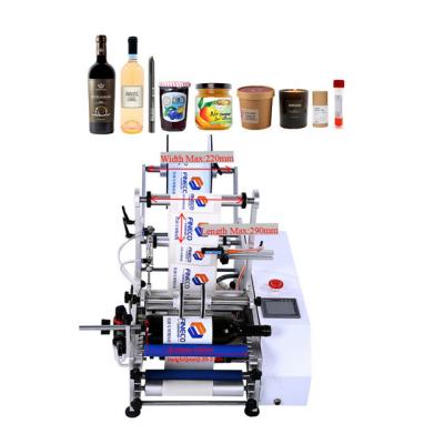 China Máquina de rotulagem de etiquetas de garrafas de vinho com tipo de embalagem semiautomática à venda