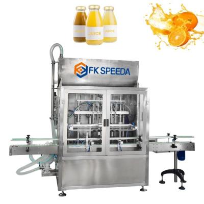 China Volledig automatische vloeibare glazen vloeistofvulmachine voor wijnflessen verpakkingslijn Te koop
