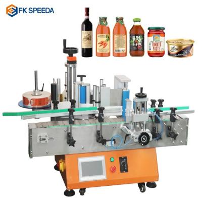 China Mini Desktop Labelmachine voor cosmetica Transparante labelsticker applicator Te koop