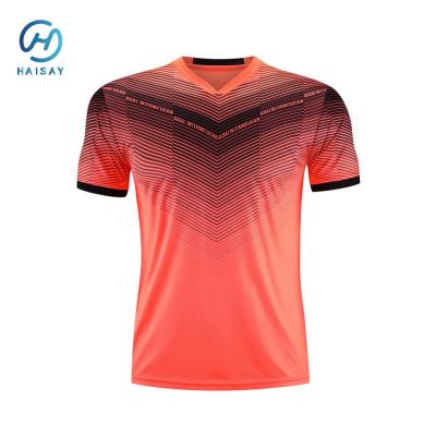Chine Ensemble de maillots de football vierges personnalisés - Tenue d'équipe en polyester respirant à vendre