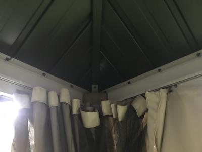 Κίνα 3X3X2.75M Μεταλλική Περκόλα Εξωτερική βεράντα για τα είδη κήπου με γέφυρα περγκόλας προς πώληση