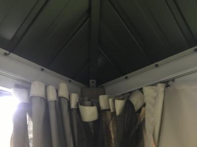 Κίνα 3X3X2.75M Μεταλλική Περκόλα Εξωτερική βεράντα για τα είδη κήπου με γέφυρα περγκόλας προς πώληση