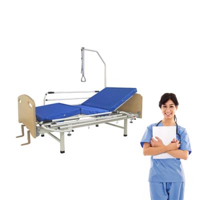 Cina Hospital Ward Nursing BCA-133 Manufacturer Supply Manual Adjustable Hospital Bed Crank Double in vendita