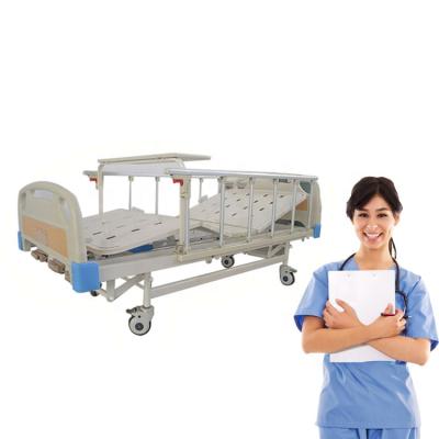 Cina Hospital Room BCA-141 China Medical Patient Bed 3 Height Bed Mechanical Equipment Triple Function Adjustable Manual Beds Crank For Clinic in vendita