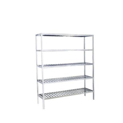 Cina High Quality Corrosion Protection Merchandise Shelf Stainless Steel Drawing Tool Rack Stacking Racks And Shelves Carton Tube Spiral Racking With Five Layers in vendita