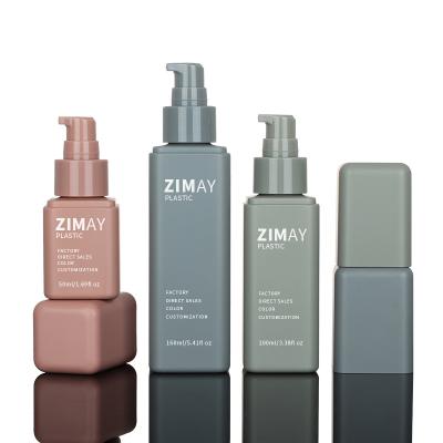 Китай Оптовое 50ml 100ml 150ml заморозило квадратные бутылки брызг сливк масла надкожицы волос лосьона прямоугольника продается