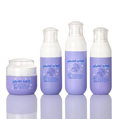 Cina Insieme cosmetico del barattolo della crema di fronte di Oz della bottiglia 2 dello spruzzo della foschia di Matte Plastic Serum Lotion Fine dell'ANIMALE DOMESTICO di Oz della viola 4 in vendita