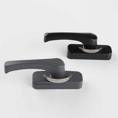 Cina Moderno Disegno Conchiusura a Mezzaluna in colore nero Conchiusura a finestra scorrevole in alluminio per 27 mm di altezza in vendita