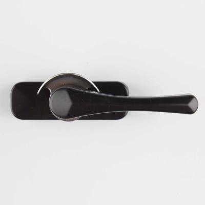 Cina Moderno Nero Colore UPVC Crescent Moon Lock per Edificio di Ufficio Maniglia Scorrevole in vendita