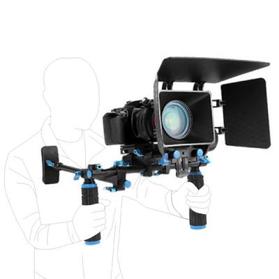 Cina stabilizzatore riparato, scatola opaca DSLR dell'impianto di perforazione della spalla del treppiede DSLR di 15mm Rohi video in vendita