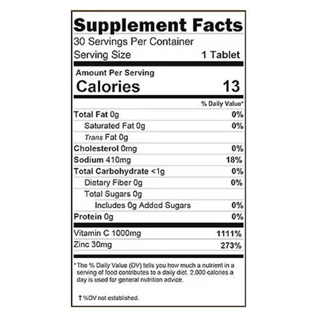 Vitamin C Effervescent Tablets quality control