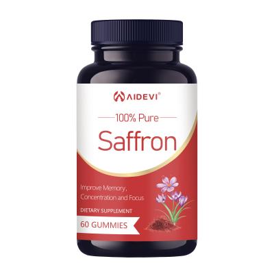 China Brain Booster 30mg Pure Saffron Extract Gummies Dietary Supplement Customized for sale