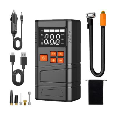 Cina Compressore d'aria da 6000 mAh 150PSI Pompa ad aria senza fili 22mm Super Cilindro Gonfiatore di pneumatici con batteria potente per pneumatici auto in vendita