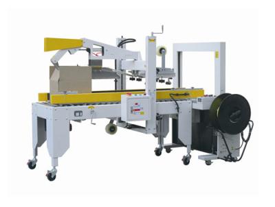 China Elektroplc de Doos Verzegelende Machine van het Controlekarton 6kg/Cm ³-Lucht het Samenpersen Te koop
