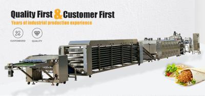 Chine 150g Commercial Roti Maker , 1300pcs/h Flat Bread Production Line à vendre