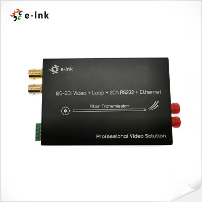 Κίνα 12G το διαλυτικό χρώματος ινών SDI με 10/100/1000Mbps Ethernet 2 διοχετεύει οπίσθιο RS485 προς πώληση