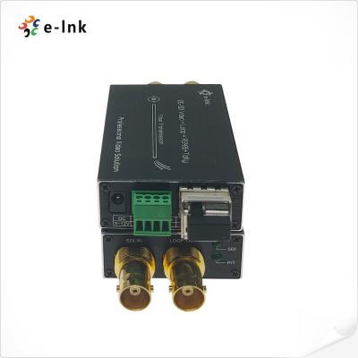 China Comércio por atacado 12G SDI Video Over Fiber Converter com Tally RS485 e Loop Out SMF LC 20KM para HDTV à venda