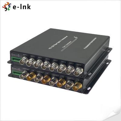 Chine 4K 3G-SDI Extender de fibre à 4 canaux vidéo HD RS485 Tally Single Fiber à vendre