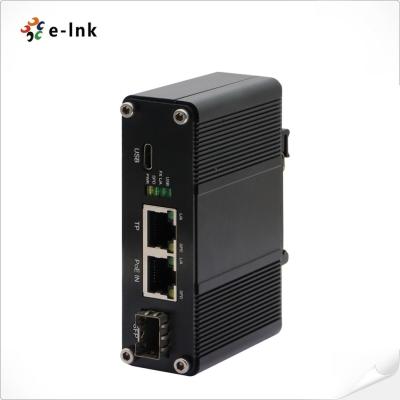 China Compact USB-C Ethernet Adaptor with Gigabit RJ-45 and Fiber Support for sale