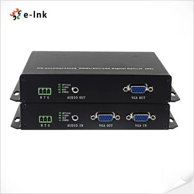 China LNK-FVGA-KVM Fiber Optic VGA Extender 1080P 10KM KVM RS232 Audio for sale