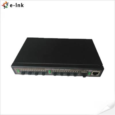 China E-link LNK-FS800M Managed Fiber Switch 9 Ports WEB Management SFP for sale