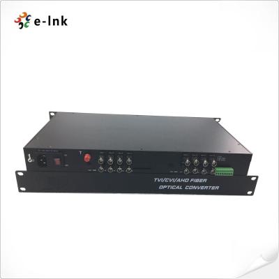 China 16 canales 4 en 1 Transceptor de vídeo de fibra 120km Soporte de cámara de 5MP en venta